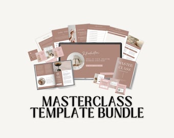 Pink Webinar Template & Slide Deck Template Canva Course - Etsy