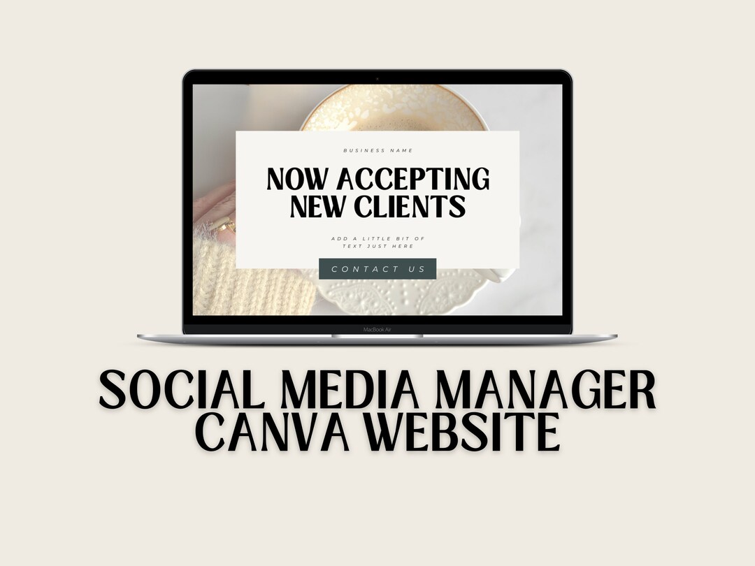 Social Media Manager Website | Canva Website Social Media Managers ...