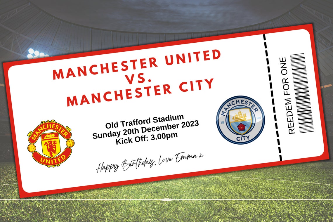 Football Ticket Gift Football Tickets Football Birthday Ticket ...