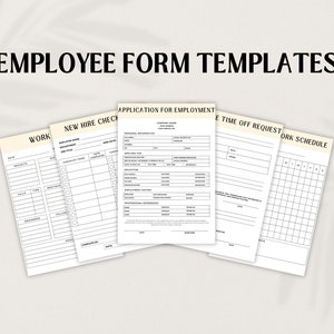 Employee Hire Forms Templates | Employee Onboarding Form Template ...