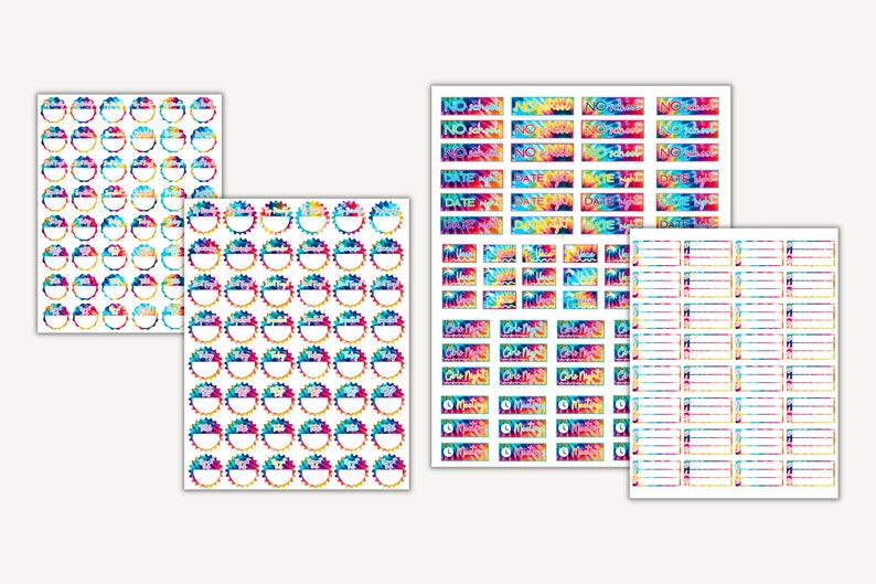 Printable Planner Sticker Sheet | Printable Planner Stickers Bundle ...