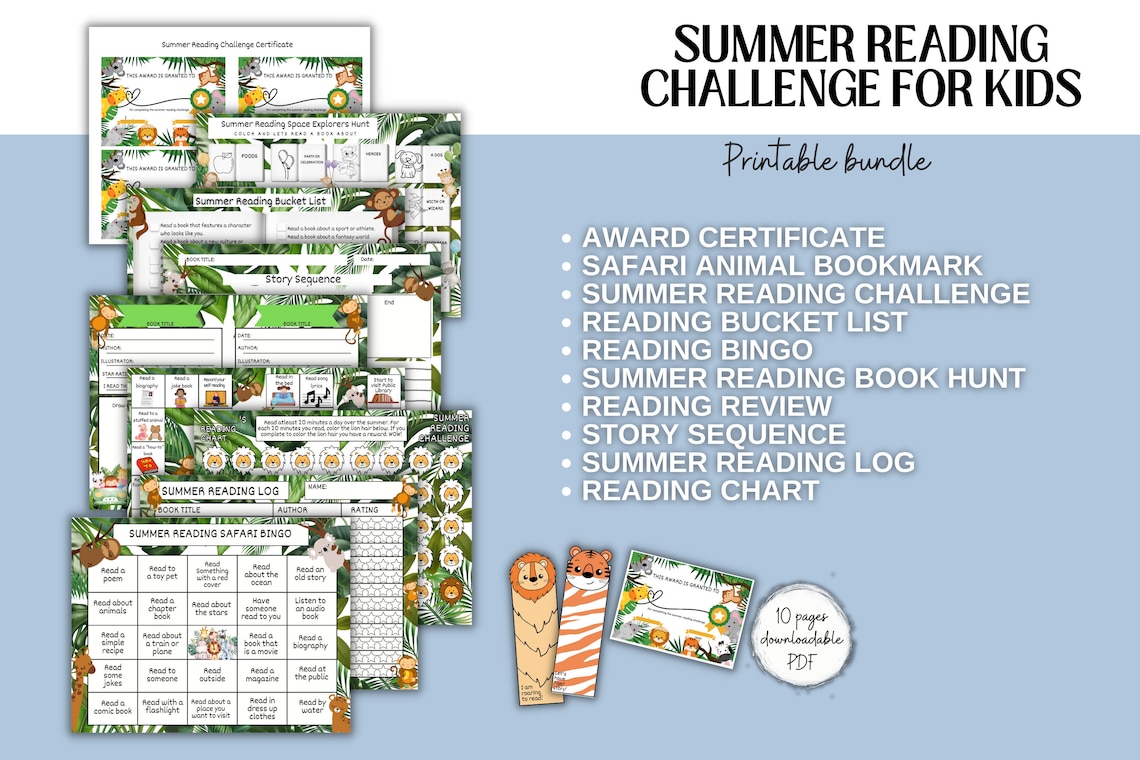 Reading Challenge Reading Challenge Printable Summer Reading Challenge ...