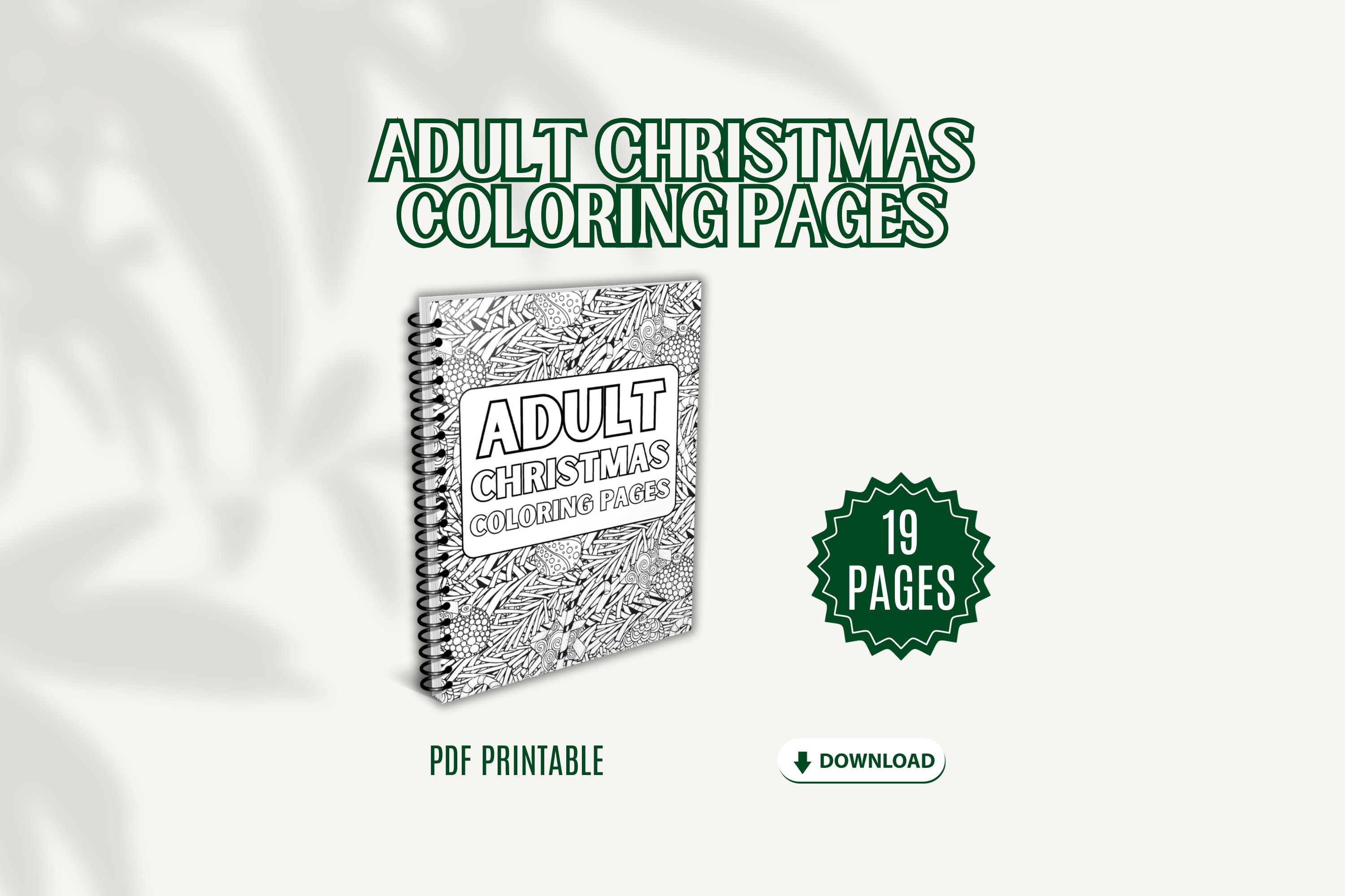 Christmas Coloring Pages for Adults | Adult Coloring Pages Christmas ...