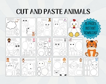 Cut and Paste Activities | Cut and Paste Printable | Cut and Paste Kids ...