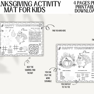 Thanksgiving Activities for Kids | Thanksgiving Activity Coloring ...