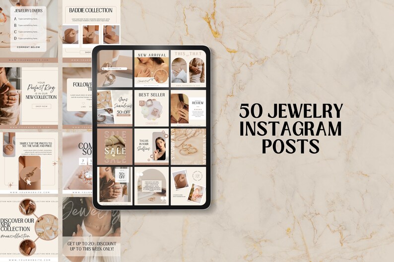 Instagram Post for Jewellery | Instagram Post Template Jewelry |jewelry ...