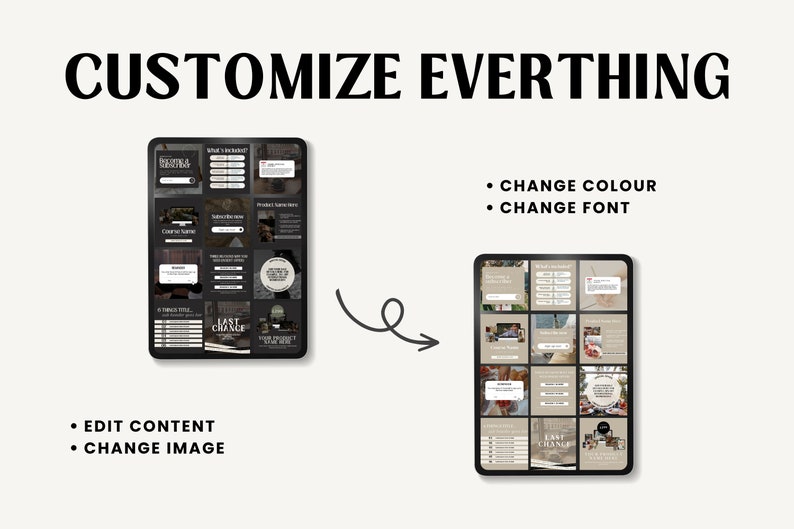 Course Templates Canva Online Course Content Template Canva Template ...