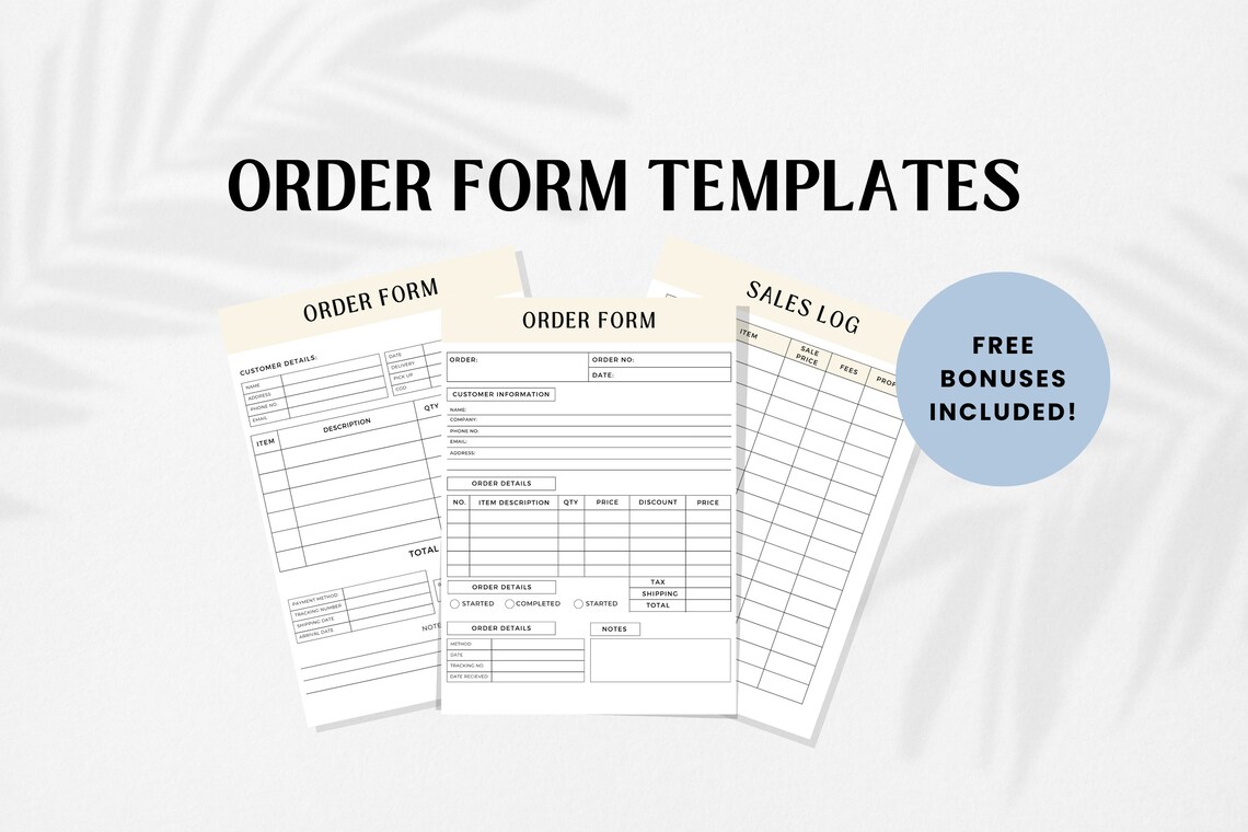 Order Form Template | Simple Order Form Template | Order Form Template ...