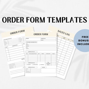 Order Form Template | Simple Order Form Template | Order Form Template ...
