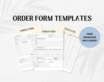 Order Form Template Simple Order Form Template Order Form Template ...