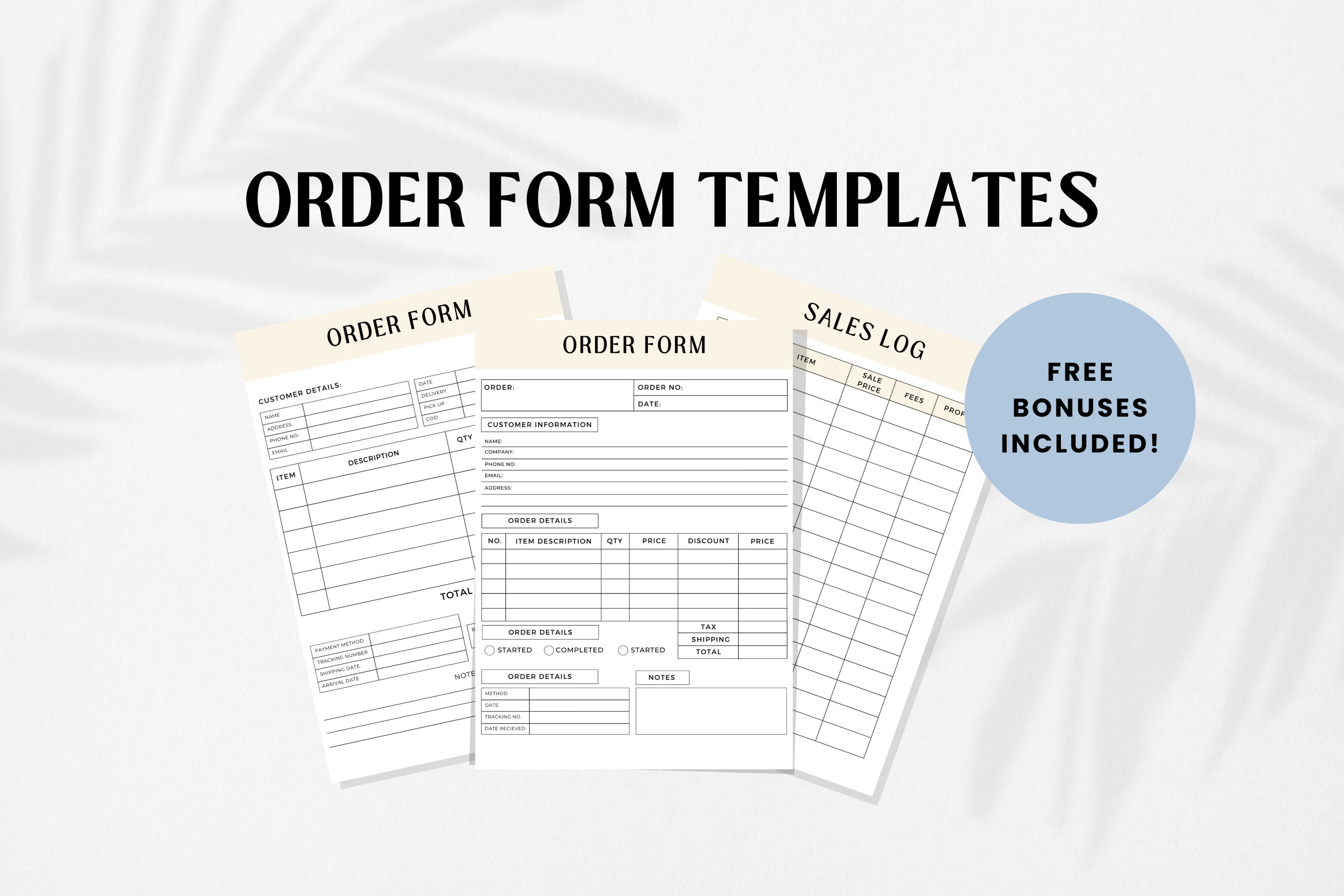 Order Form Template | Simple Order Form Template | Order Form Template ...