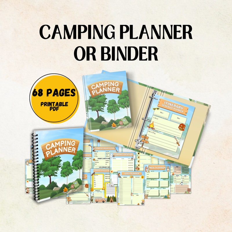 Camping Printable - Etsy