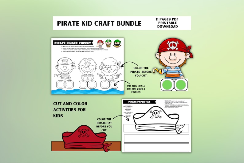 Pirate Printable Pirate Printable Activities Printable Crafts for Kids ...
