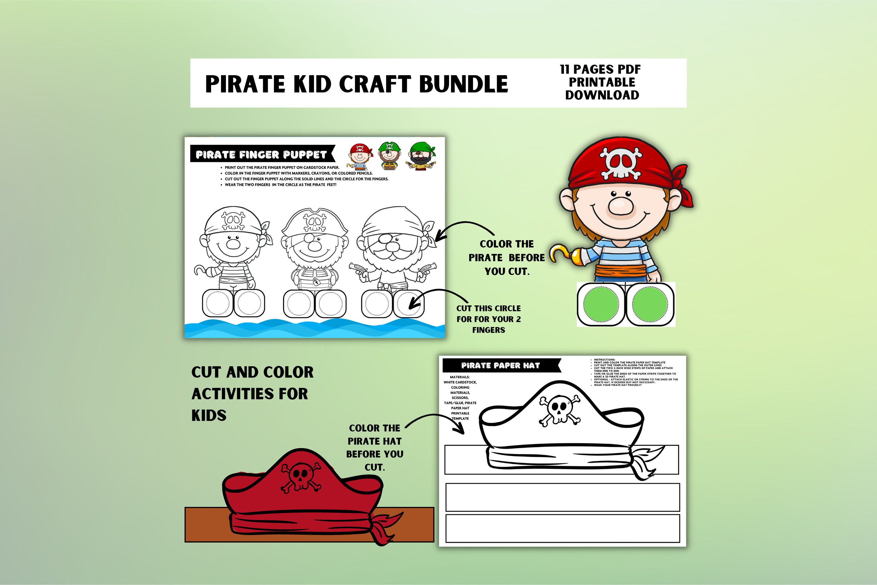 Pirate Printable Pirate Printable Activities Printable Crafts for Kids ...