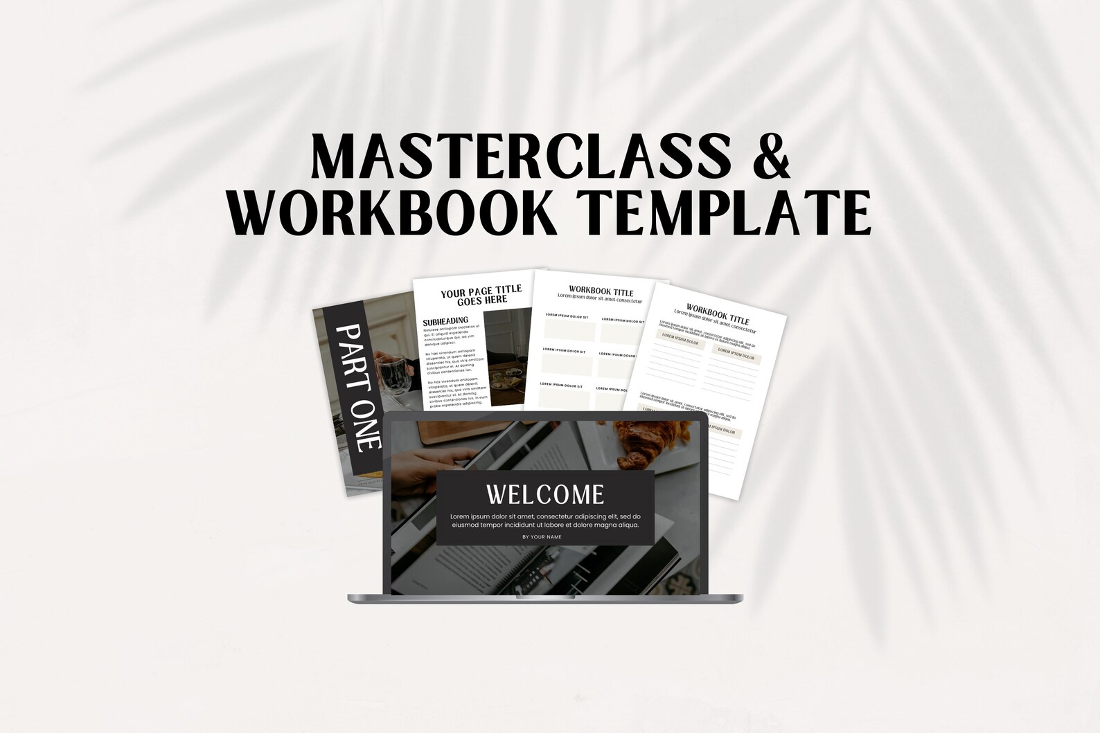 Course Templates Canva | Course Workbook Template | Online Course ...
