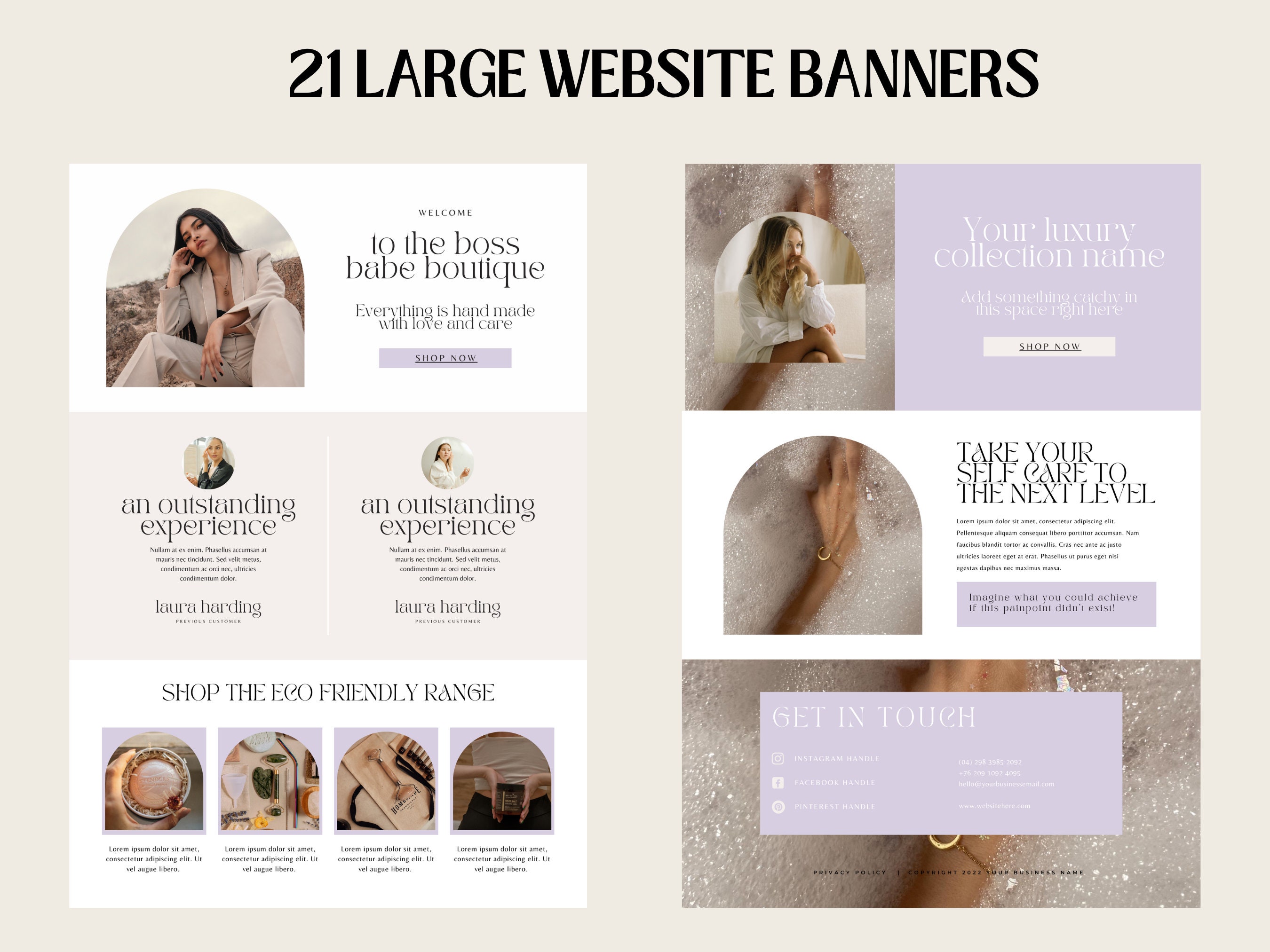 Shopify Banners Shopify Website Banner Website Template Shopify Canva ...
