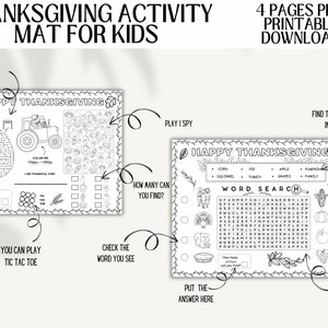 Thanksgiving Activities for Kids | Thanksgiving Activity Coloring ...