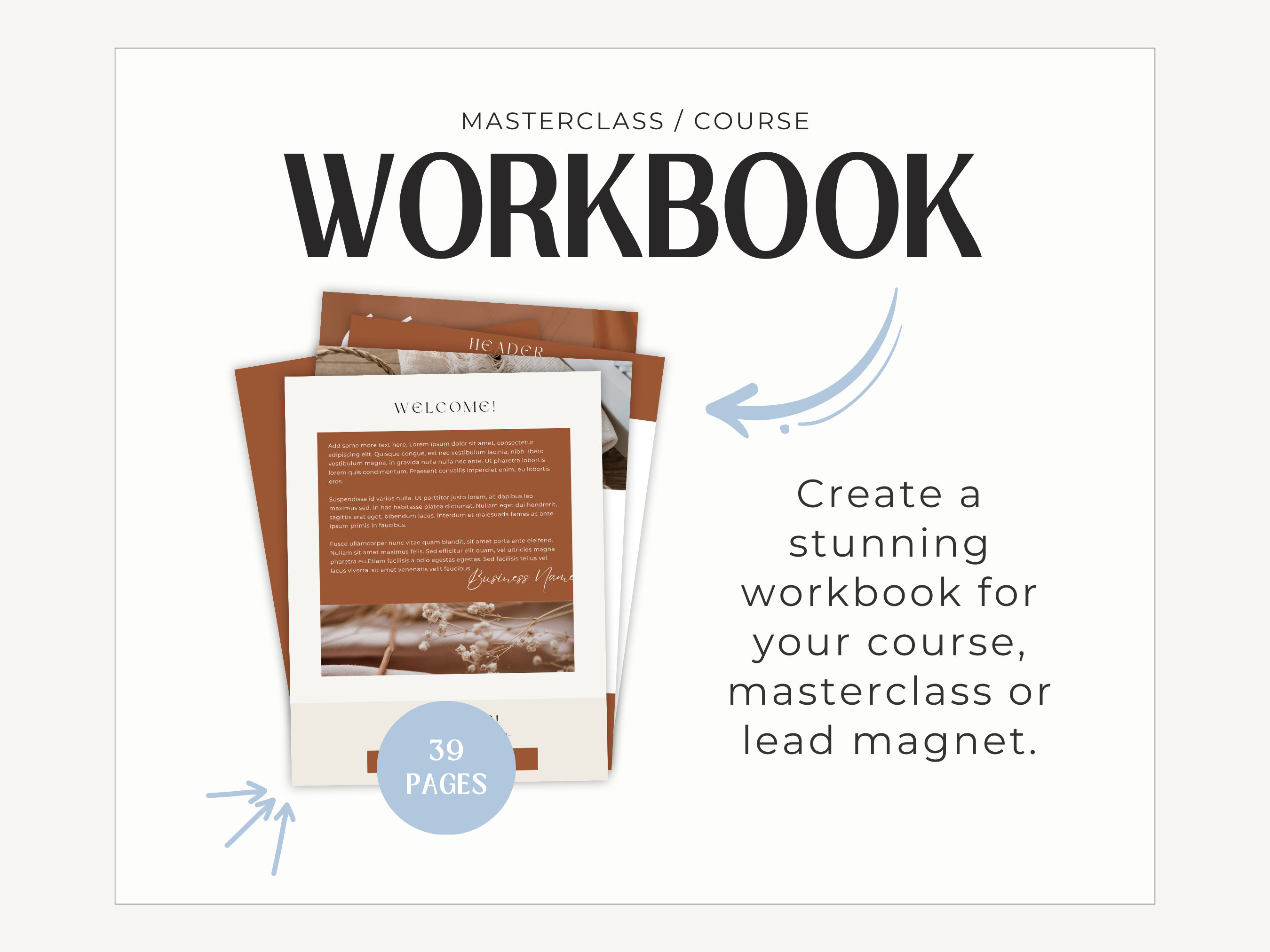 Workbook Template | Canva Workbook | Canva Templates | Coaching ...