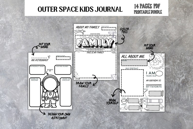 Space Activities for Kids | Space Coloring Page | Space Activity Page ...