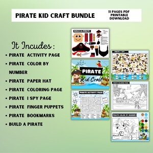 Pirate Printable Pirate Printable Activities Printable Crafts for Kids ...