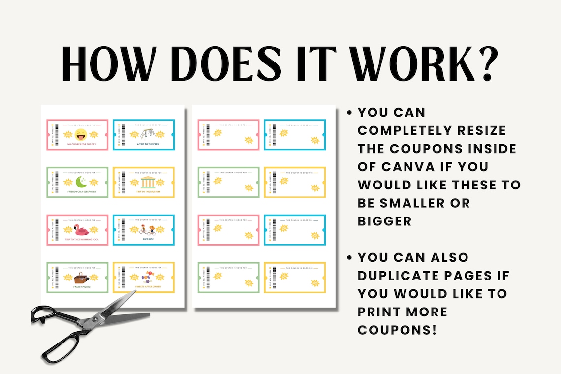Printable Kids Reward Coupons | Rewards for Kids | Kids Reward Chart ...