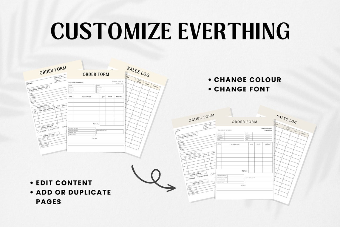 Order Form Template | Simple Order Form Template | Order Form Template ...