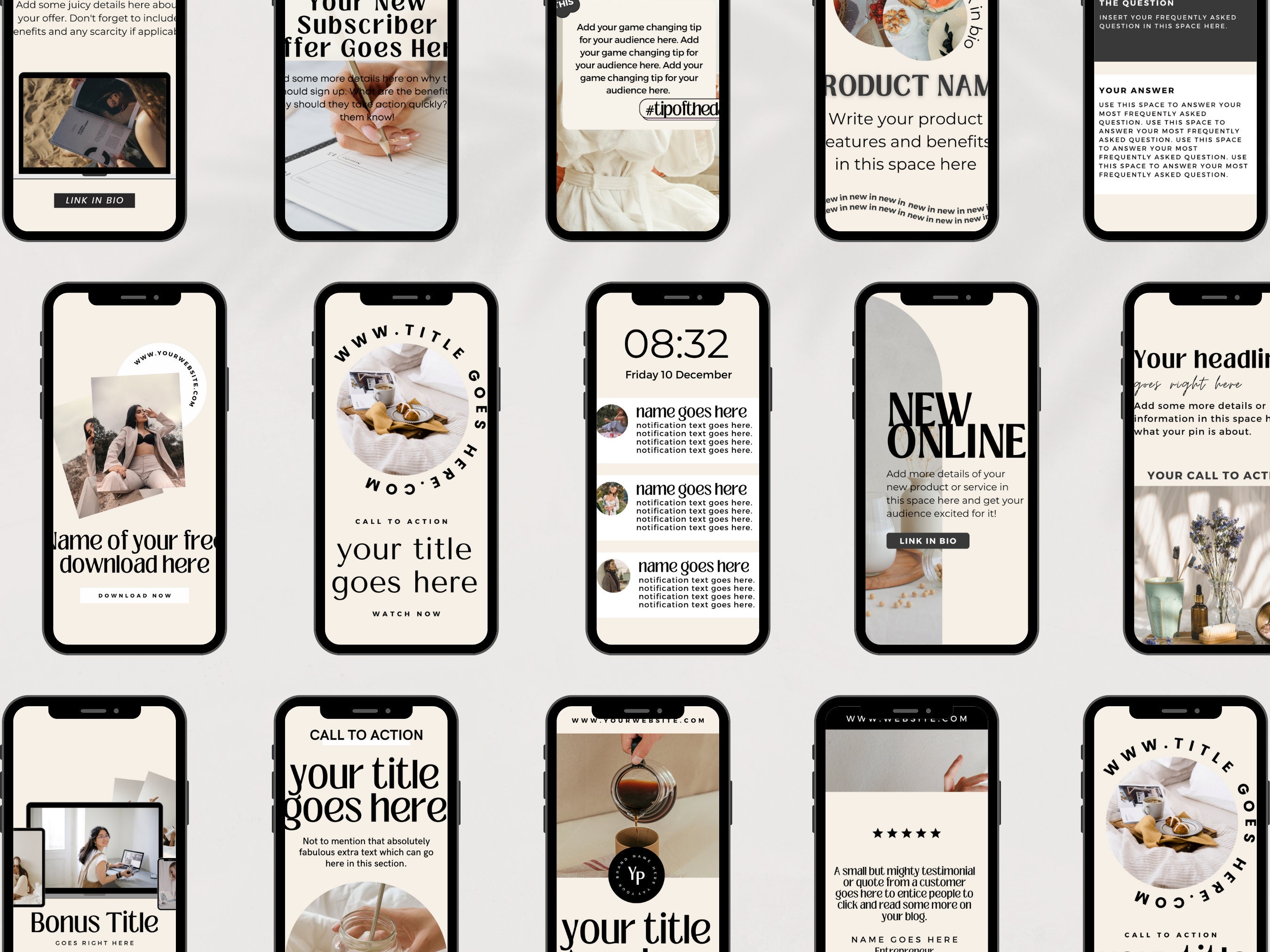 Pinterest Templates | Pinterest Template | Canva Template for Pinterest ...