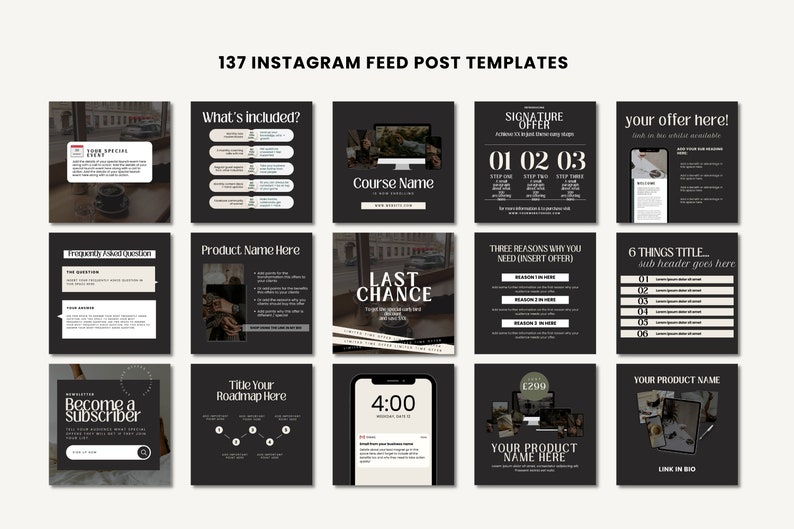 Course Templates Canva Online Course Content Template Canva Template ...