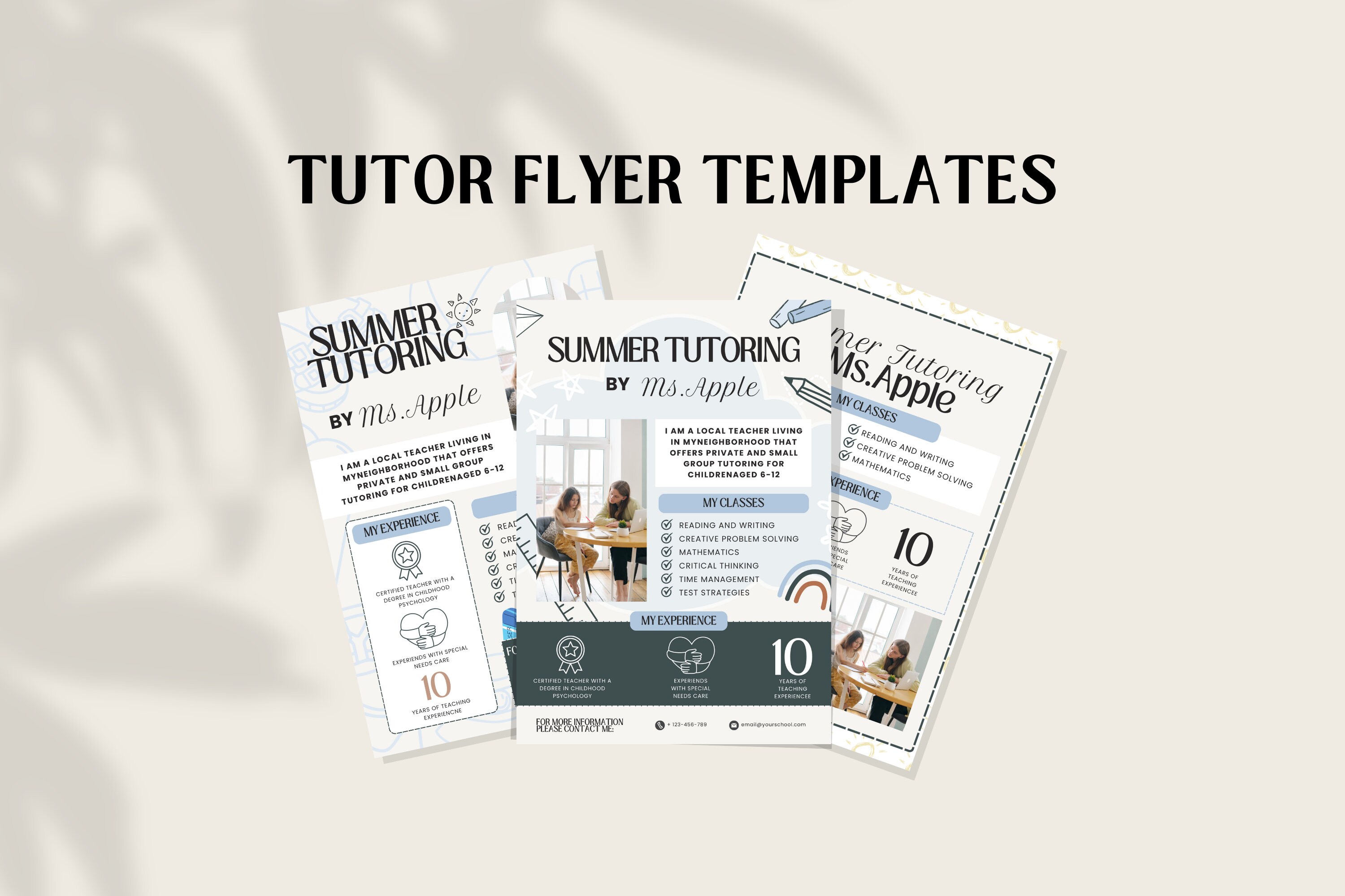 Tutoring Flyer Template Tutoring Flyer Tutoring Service Summer Tutoring ...
