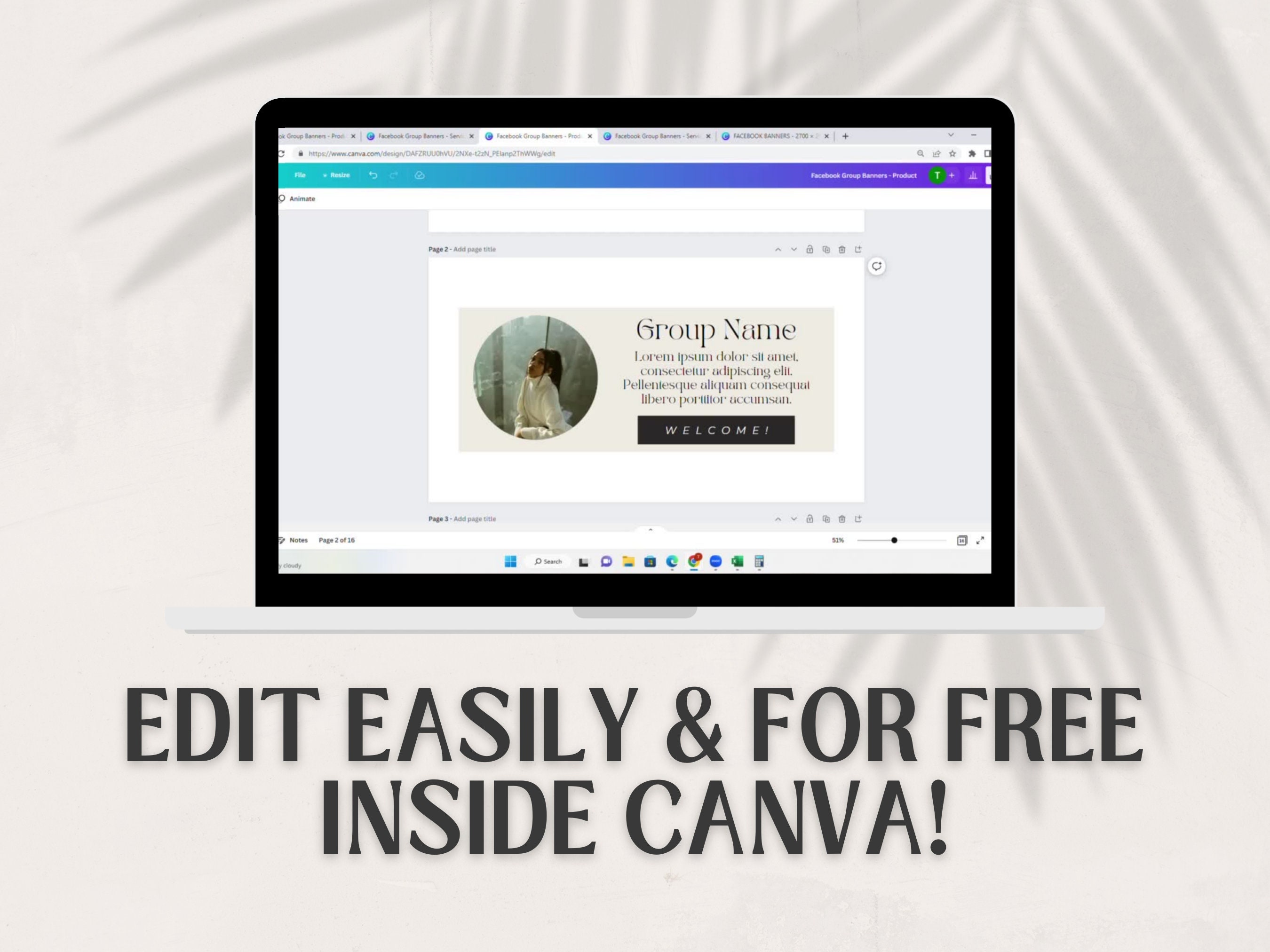Canva Template Facebook Cover | Facebook Event Cover Photo Template ...