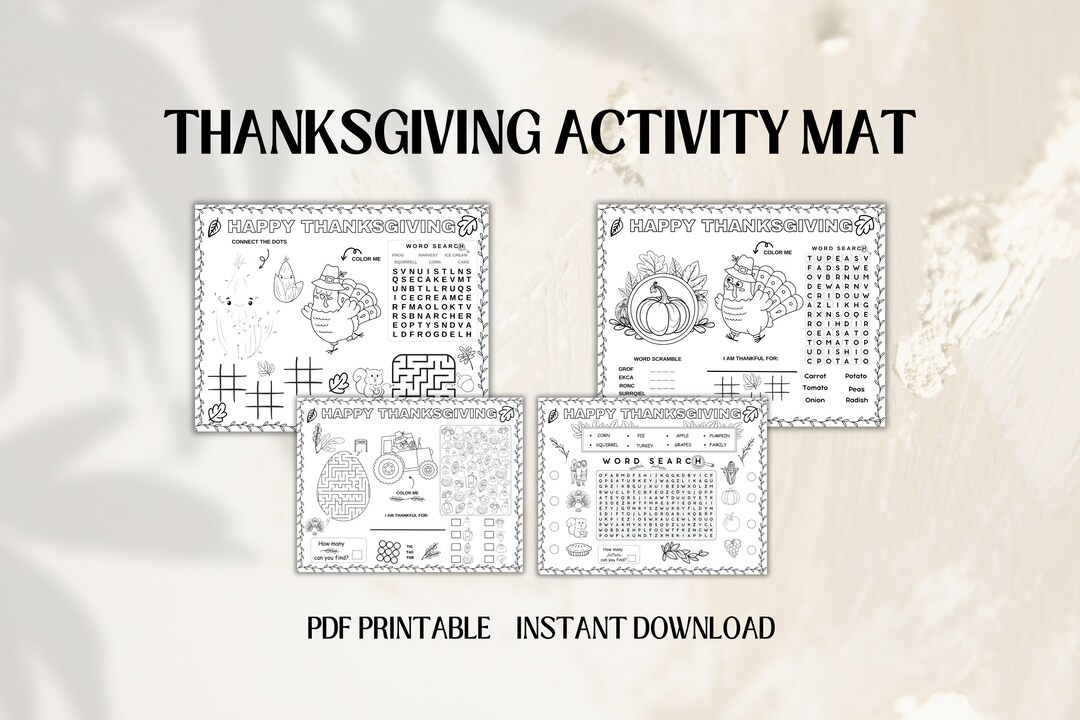 Thanksgiving Activities for Kids | Thanksgiving Activity Coloring ...