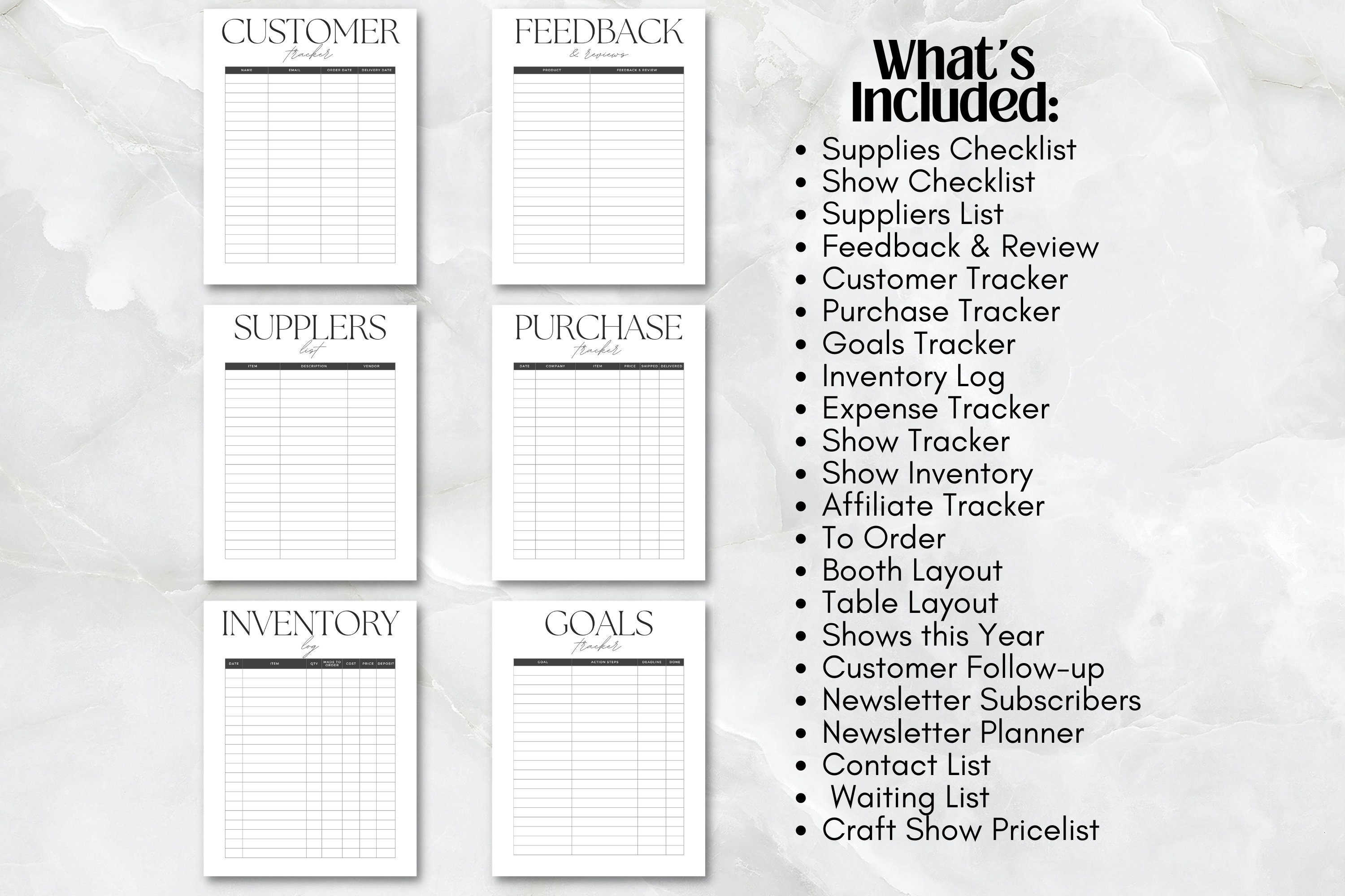 Craft Fair Planner | Craft Show Planner | Craft Show Checklist | Craft ...