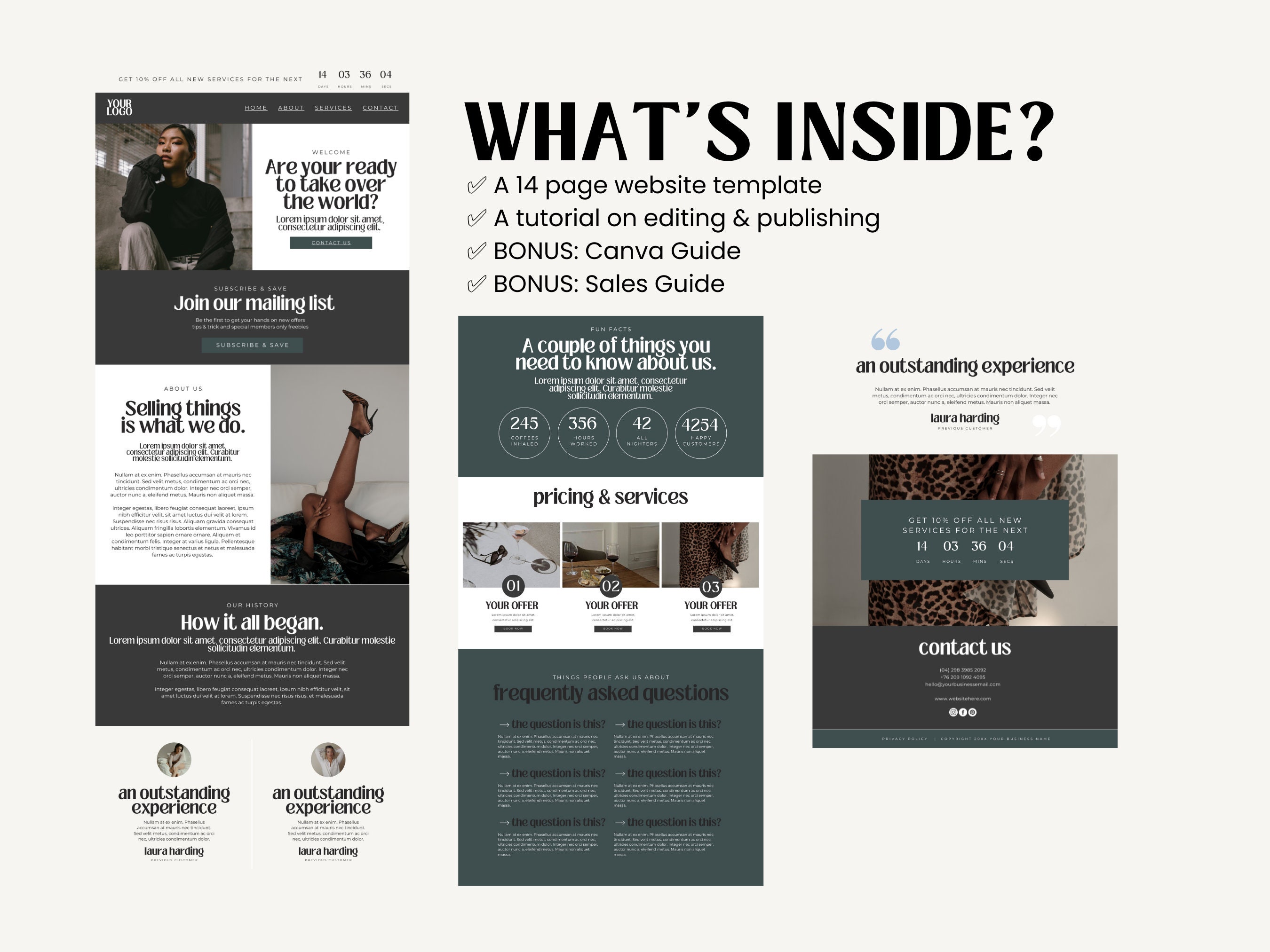 Canva Website Templates | Canva Website | Landing Page Template Canva ...