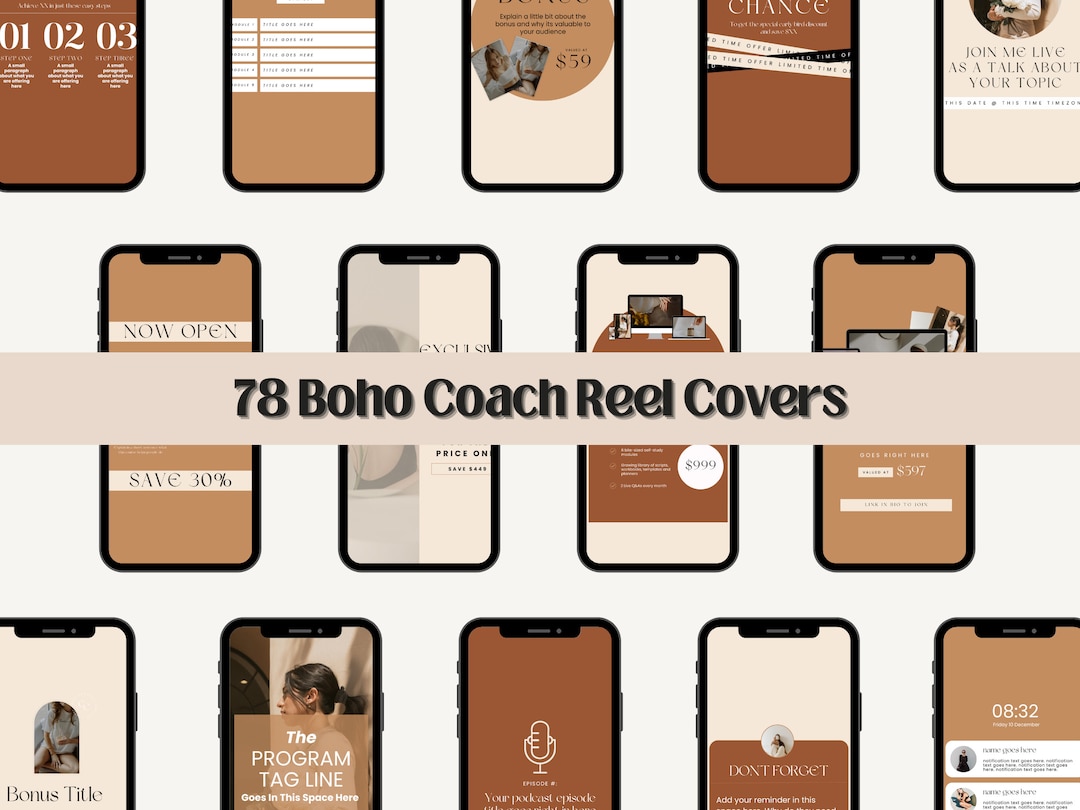 Reel Cover Canva Templates | Reel Covers Templates | Instagram Reels ...