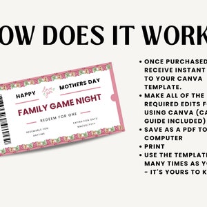 Mothers Day Coupons | Mothers Day Coupon Book | Mothers Day Coupons ...