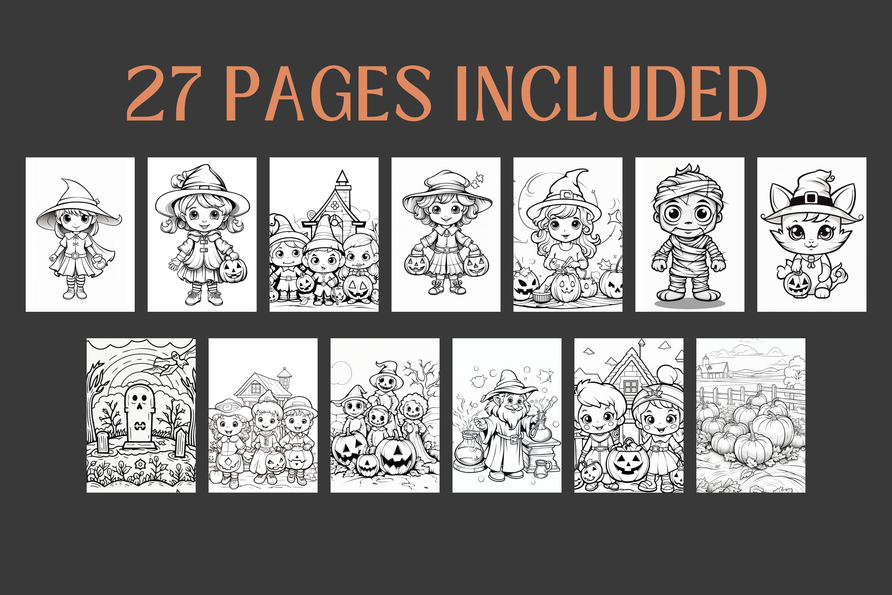 Children Halloween Coloring Pages | Halloween Coloring Pages for Kids ...