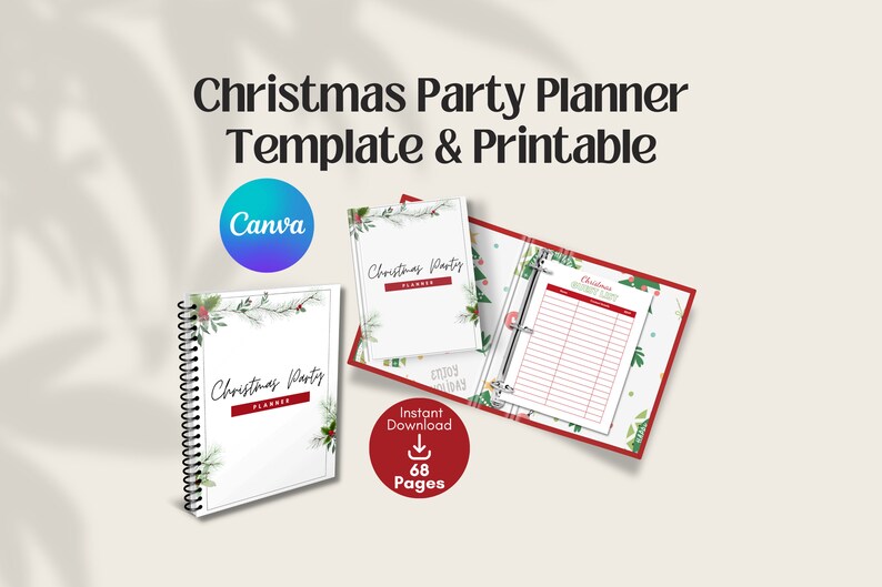 Party Planner | Christmas Planner | Xmas Planner | Holiday Planner ...
