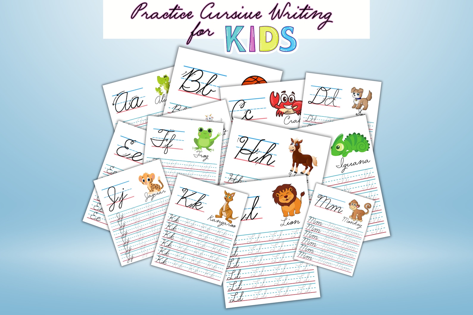 Cursive Writing Practice Sheets | Printable Writing Practice Sheets ...