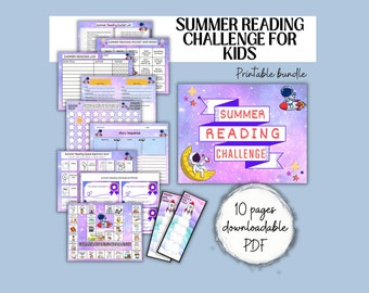 Summer Reading Challenge Printable - Etsy