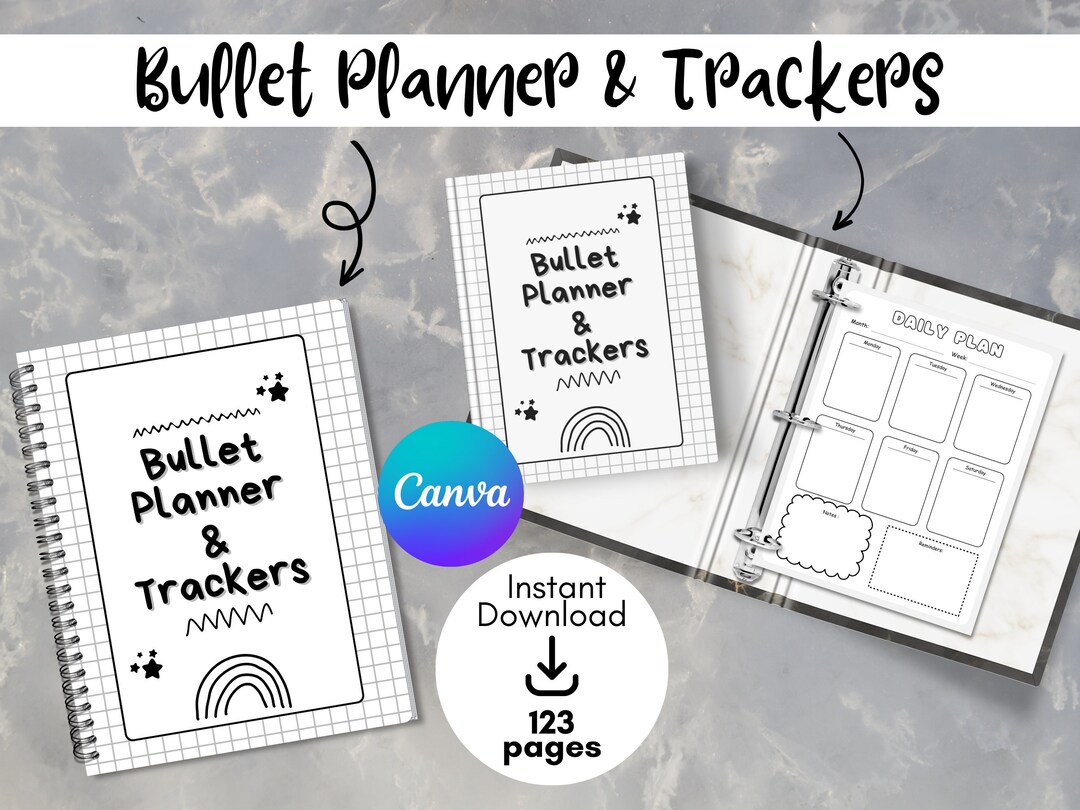 Weekly Planner Bullet Journal Pages | Bullet Planner Ideas | Printable ...
