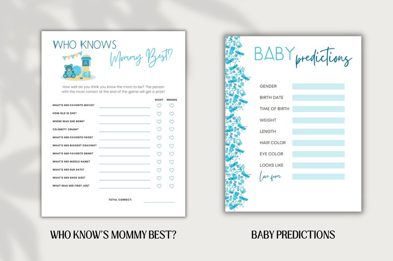 Editable Baby Shower Games Canva | Baby Shower Game | Baby Shower ...