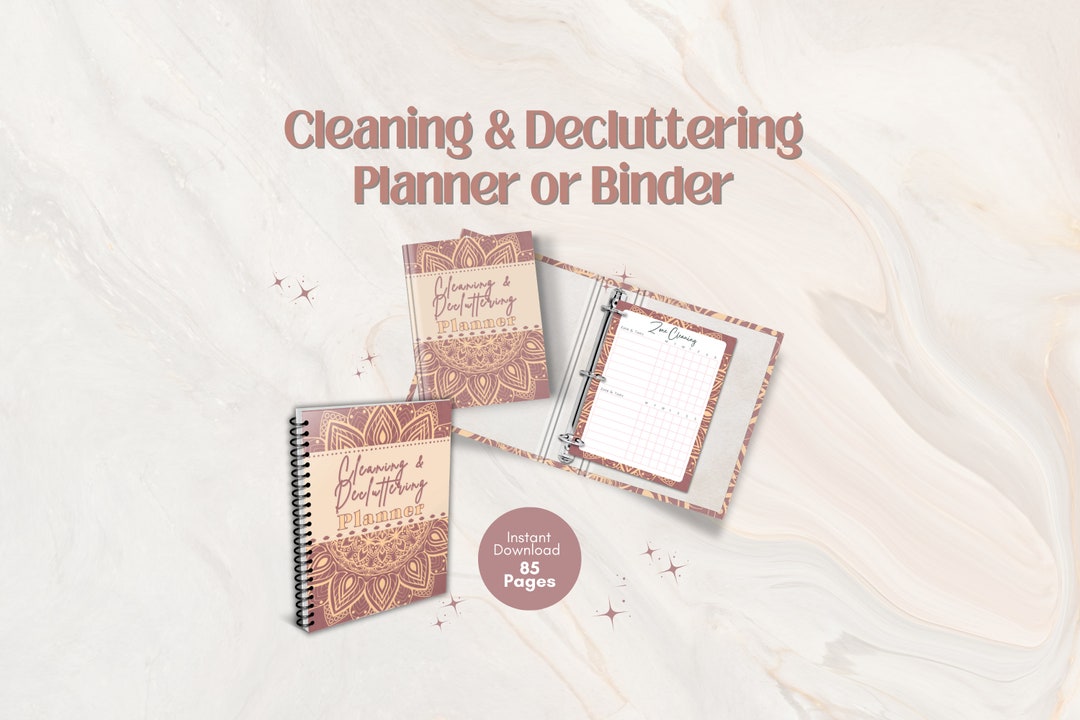 Cleaning Planner Bundle | House Cleaning Planner | Decluttering Planner ...