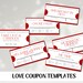 Editable Valentines Voucher Template | Love Coupon Template | Fun Gift ...