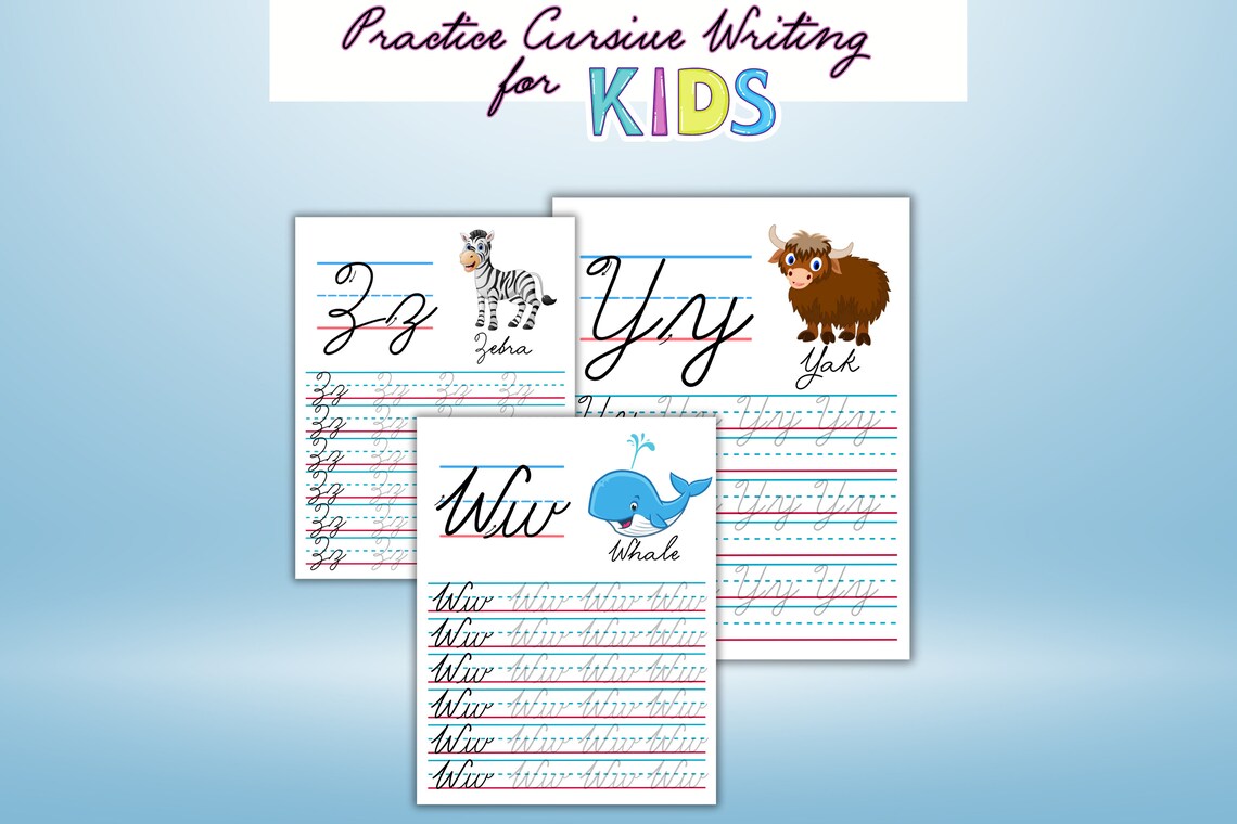 Cursive Writing Practice Sheets | Printable Writing Practice Sheets ...