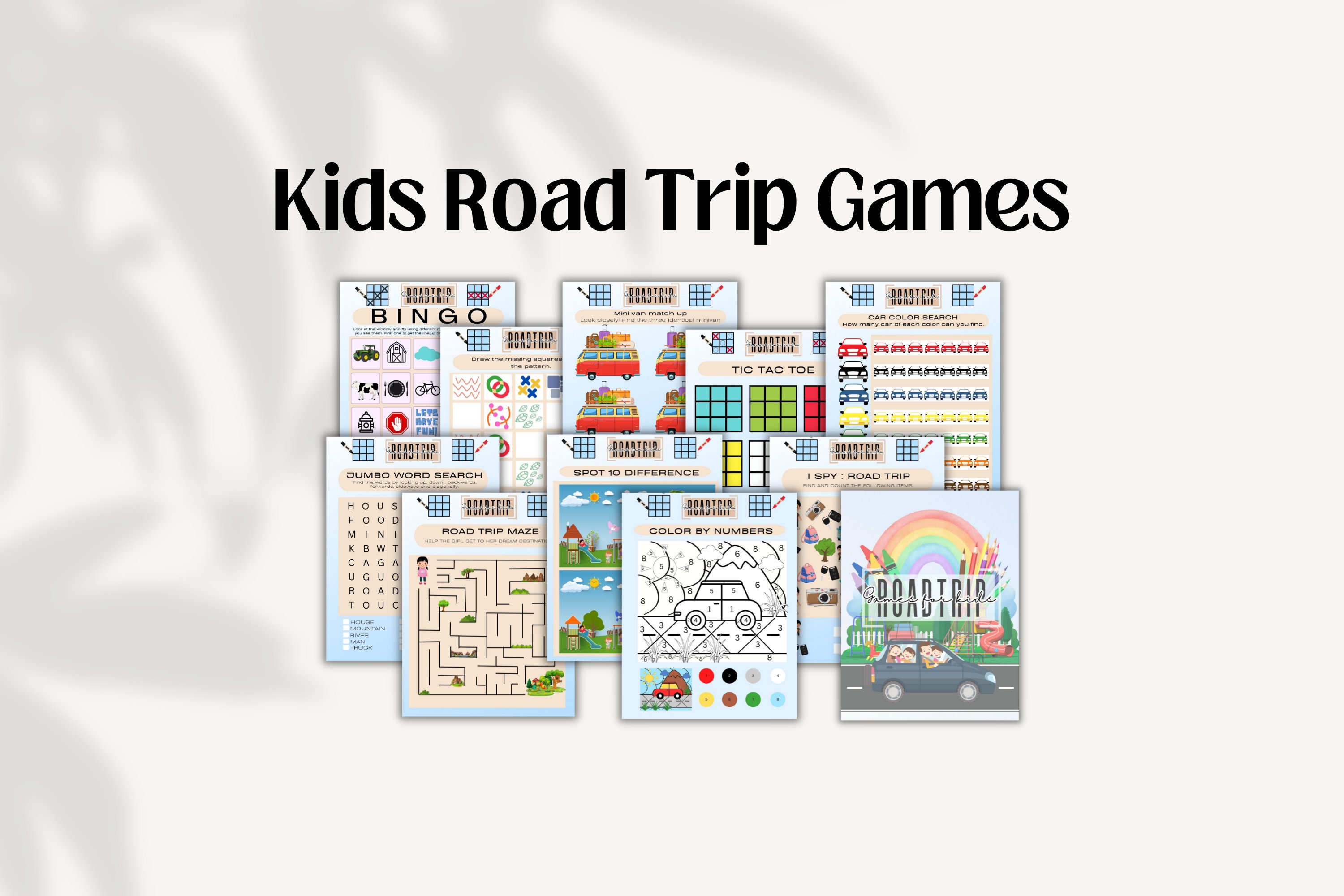 Road Trip Games | Printable Road Trip Games | Road Trip Games for Kids ...