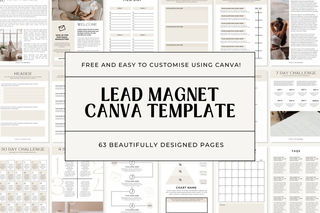 Lead Magnet Template Canva | Lead Magnet Template | Lead Magnets ...