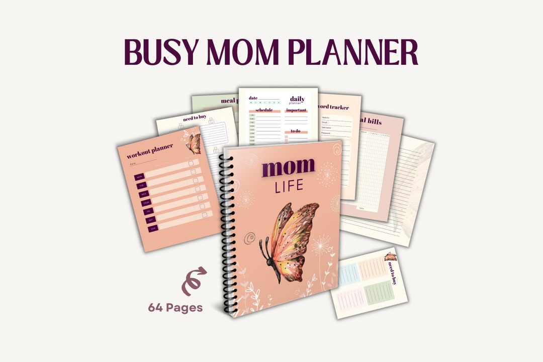 Printable Mom Daily Planner | Mom Daily Planner | Planner Printable Mom ...
