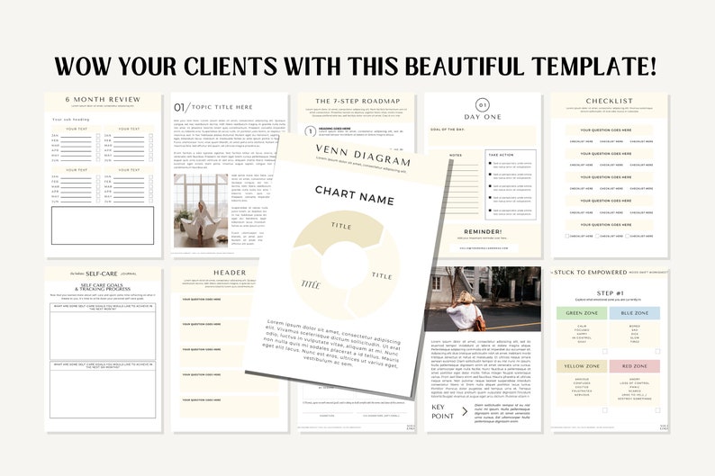 Coaching Template Canva | Canva Templates Coach | Workbook Canva ...