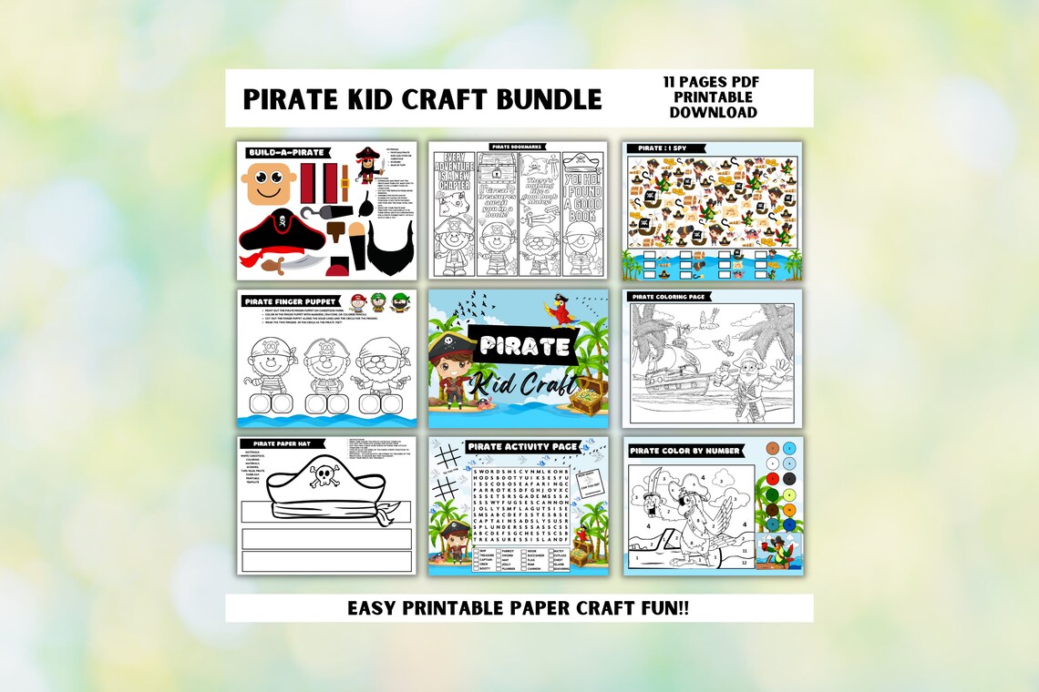Pirate Printable Pirate Printable Activities Printable Crafts for Kids ...