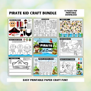 Pirate Printable Pirate Printable Activities Printable Crafts for Kids ...